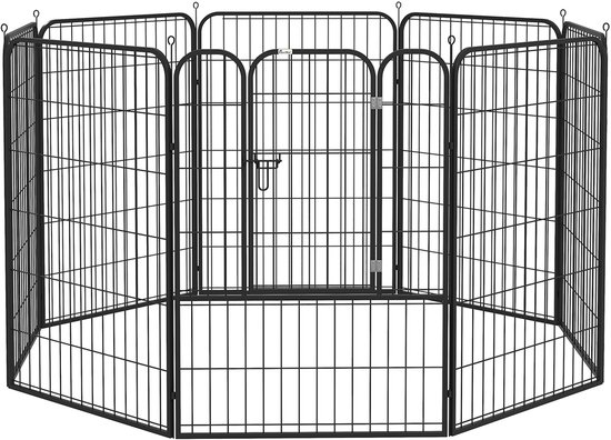PawHut Puppy-outlet voor puppyren individueel ontworpen metaal zwart ...