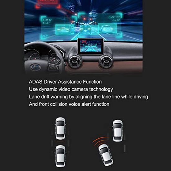 USB Dashcam, 1080P HD DVR Dual Car Driving Recorder with Loop Recording ...