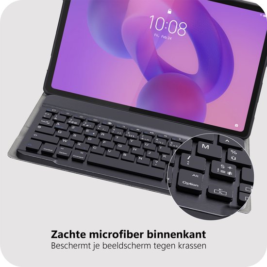 Cazy Tablet Hoes met Toetsenbord geschikt voor Lenovo Idea Tab Plus ...