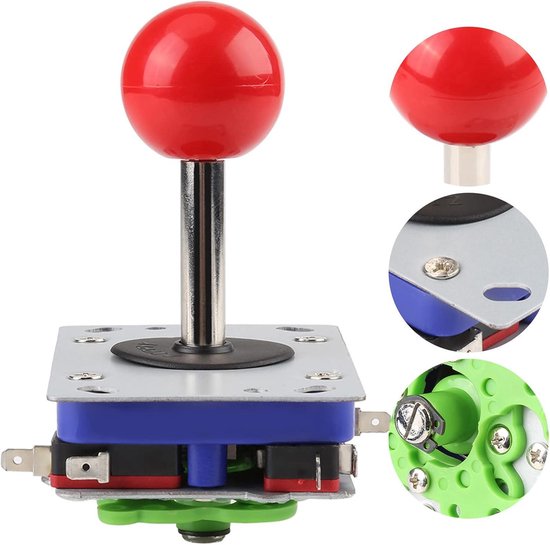 Allecta - Klassieke Competitie Stijl Joystick: 4 Way Arcade Vervanging ...