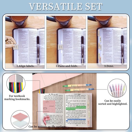 Allecta - Bijbel Kit met Indexering Tabs, Lint Bladwijzers ...