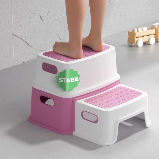DEANIC Tritthocker voor Kinderen, Kinderstoel Bad 2 Stappen, Klostoel ...