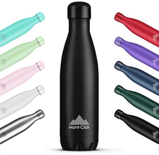 RVS Waterfles 1L - Vacuum Geïsoleerde Fles, 12 Uur Warm & 24 Uur Koud ...