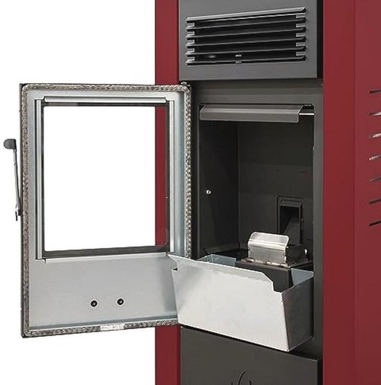 Pelletkachel 14 kW - Geventileerde Luchtverwarmer met 5 Snelheden en 15 ...