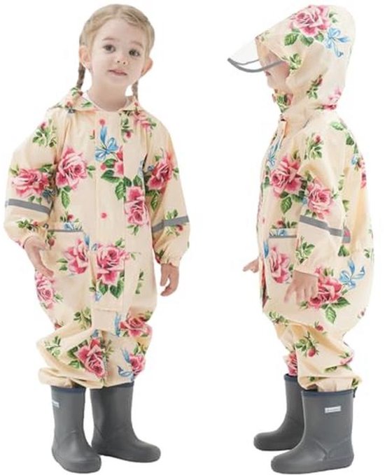 Waterdicht kinder regenpak voor jongens en meisjes 1-10 jaar met leuke ...