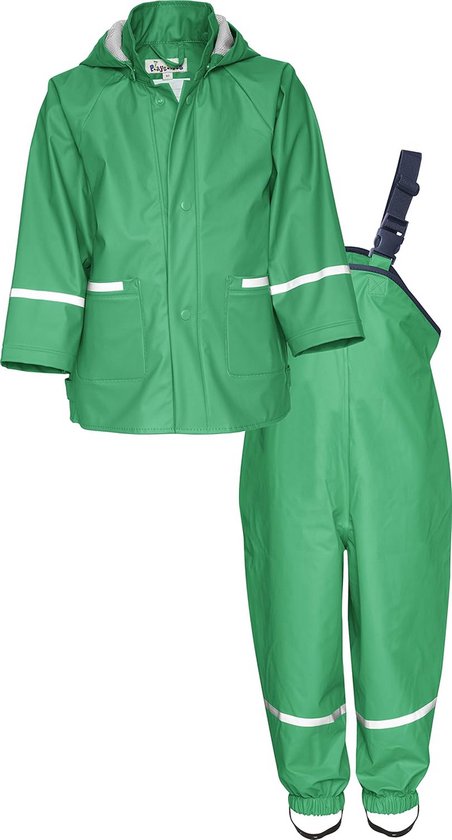 Kinder Regenpak Meisjes - Waterdichte Set met Jas en Broek - Groen | bol