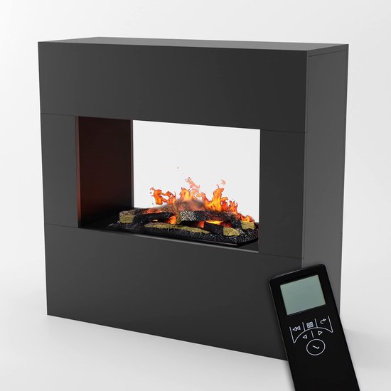 Elektrische Waterdamp Haard LuxeGlow GOETHE 3D Opti-Myst – Realistisch ...