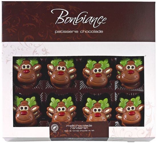 Bonbiance melkchocolade rendiertjes - 540 gram - Kerst - patisserie ...