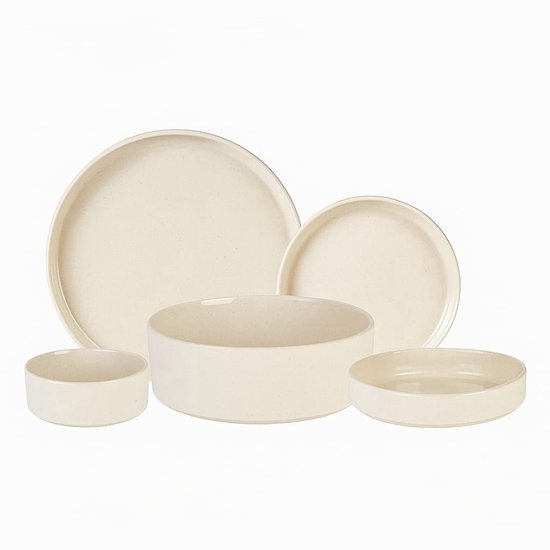 Mevaz Granit 25-delige Serviesset – Minimalistisch Design – Stijlvol ...