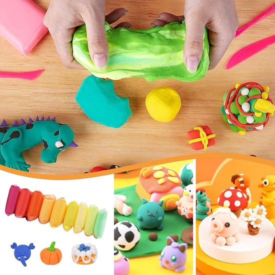Provento - Boetseerklei Set met 36 kleuren voor kinderen - Magic Putty ...