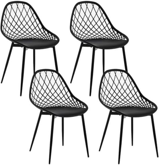 Scandinavische Stoelen – Set Van 4 – Modern Design – Zonder ...