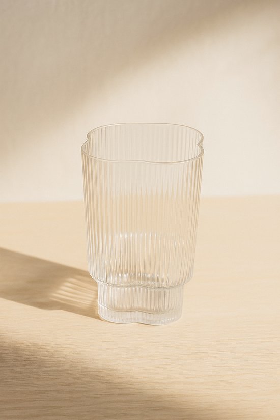 Verres à eau transparents côtelés – Design Glas – 360 ml – Verres ...