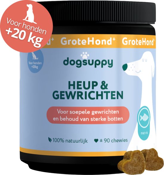 GroteHond⁺ Heup & Gewrichten - 100% Natuurlijk - 90 snoepjes ...