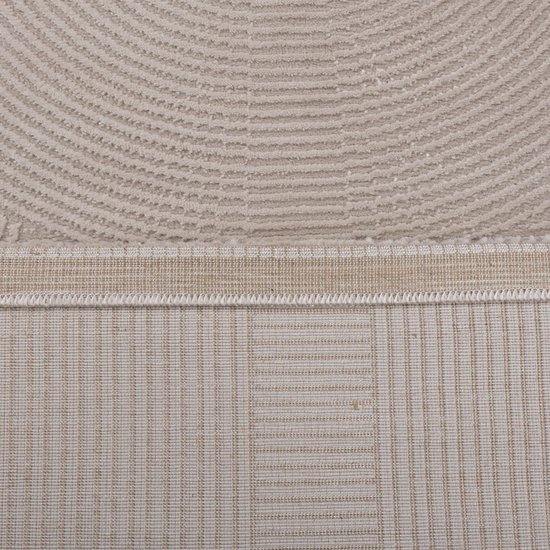 Beige Tapijt Kwalitatief Laagpolig Vloerkleed Koho Premium Touch 3D ...