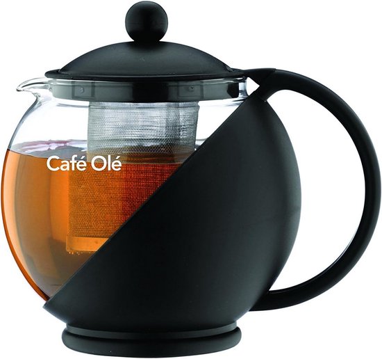 Glazen Theepot met Infuser - Losse Thee Zetten - Hittebestendig Glas ...