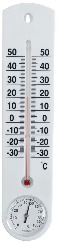 Orion - Thermometer met Hygrometer - 25 cm - Leesbare Schaal - Duurzaam ...