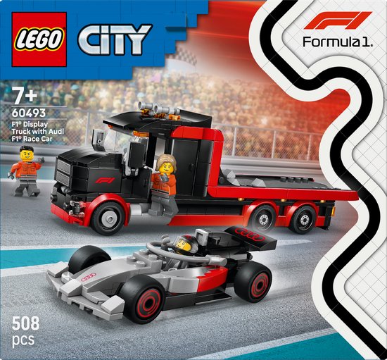 LEGO® City F1® Displaytruck met Audi F1® Racewagen - 60493 | bol