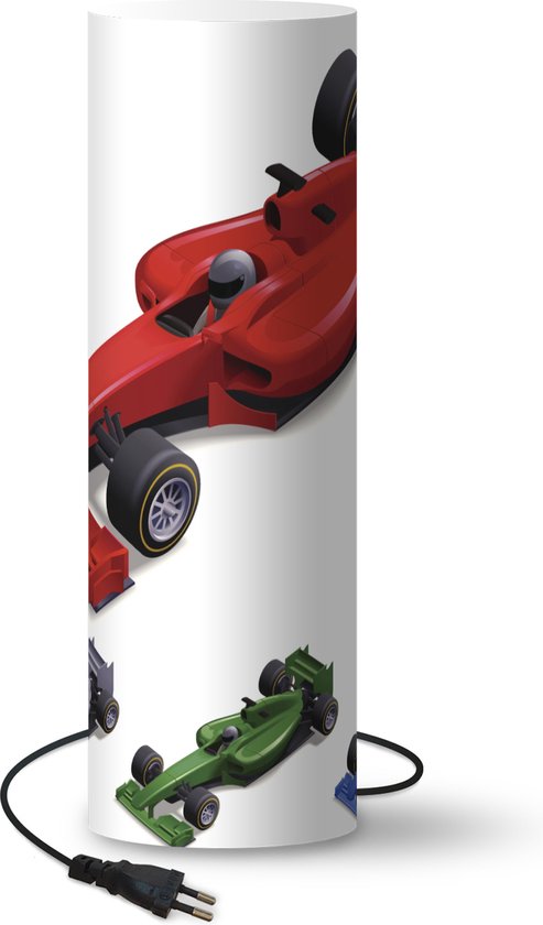 Lampe - Voitures de course de différentes couleurs de Formule 1 dans ...