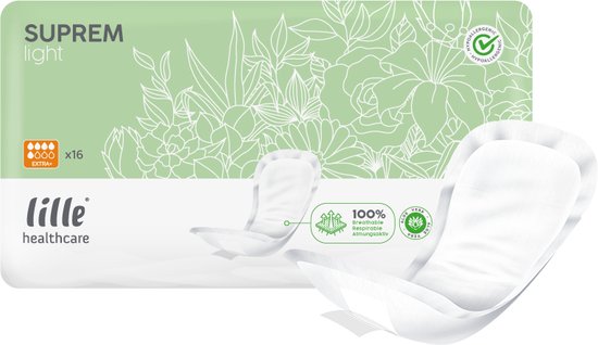 Lille Suprem Light - EXTRA PLUS - Incontinentieverband - 16st/pak | bol.com