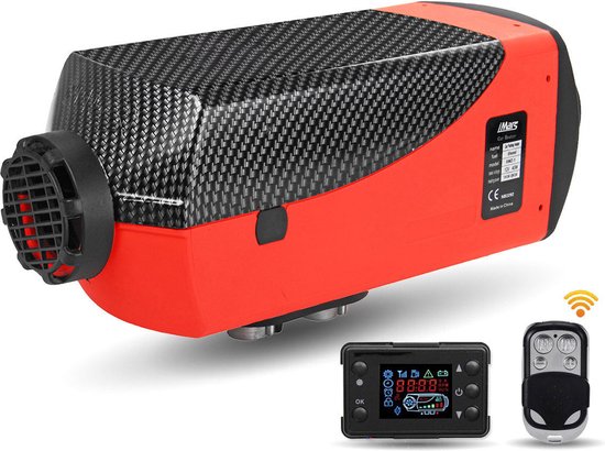 Standkachel Diesel - met geluiddemper - 12V 8KW - Auto LCD-Scherm ...