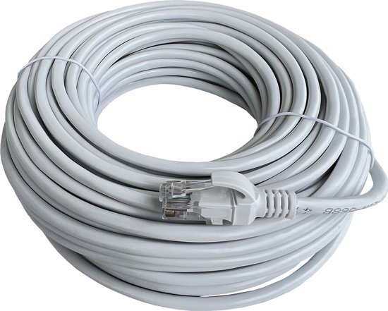 Internetkabel 30 meter - kabel RJ45 - Grijs | bol.com