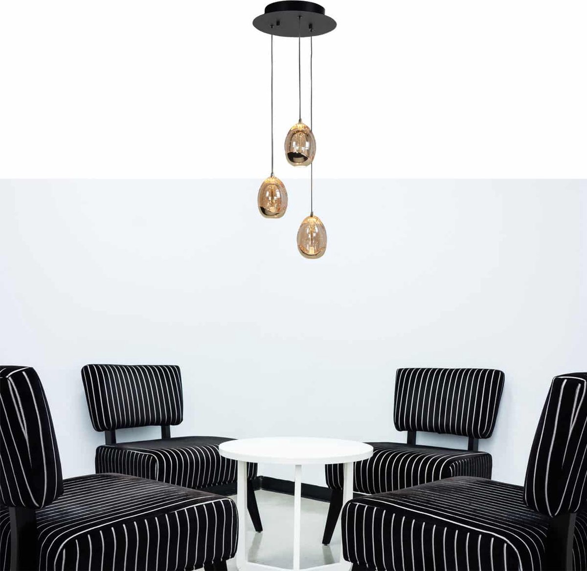 Sierlijke hanglamp Golden Egg 3-lichts rond | bol.com