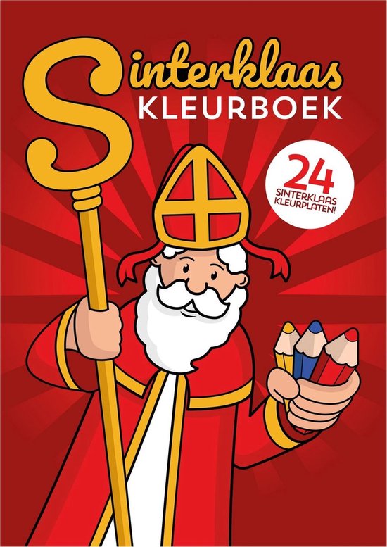 Sinterklaas kleurboek met 24 kleurplaten om te tekenen / kleuren voor ...