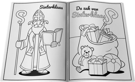 Sinterklaas kleurboek met 24 kleurplaten om te tekenen / kleuren voor ...