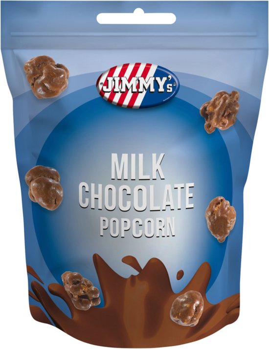 Jimmy's - Milk Chocolate Popcorn - 1 Zakje van 120 gram | bol