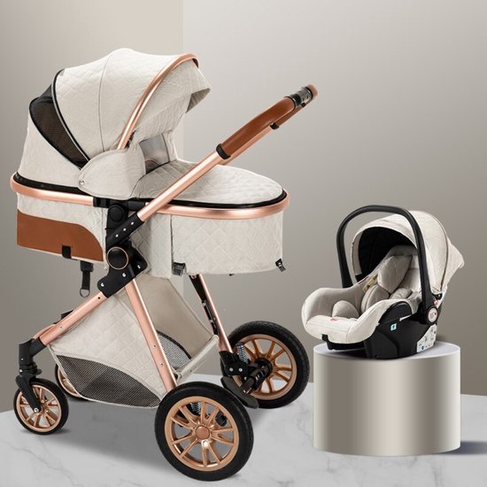 Nivard Kinderwagen 3 in 1 - Buggy - Wandelwagen Baby - Reisbuggy - Reis ...