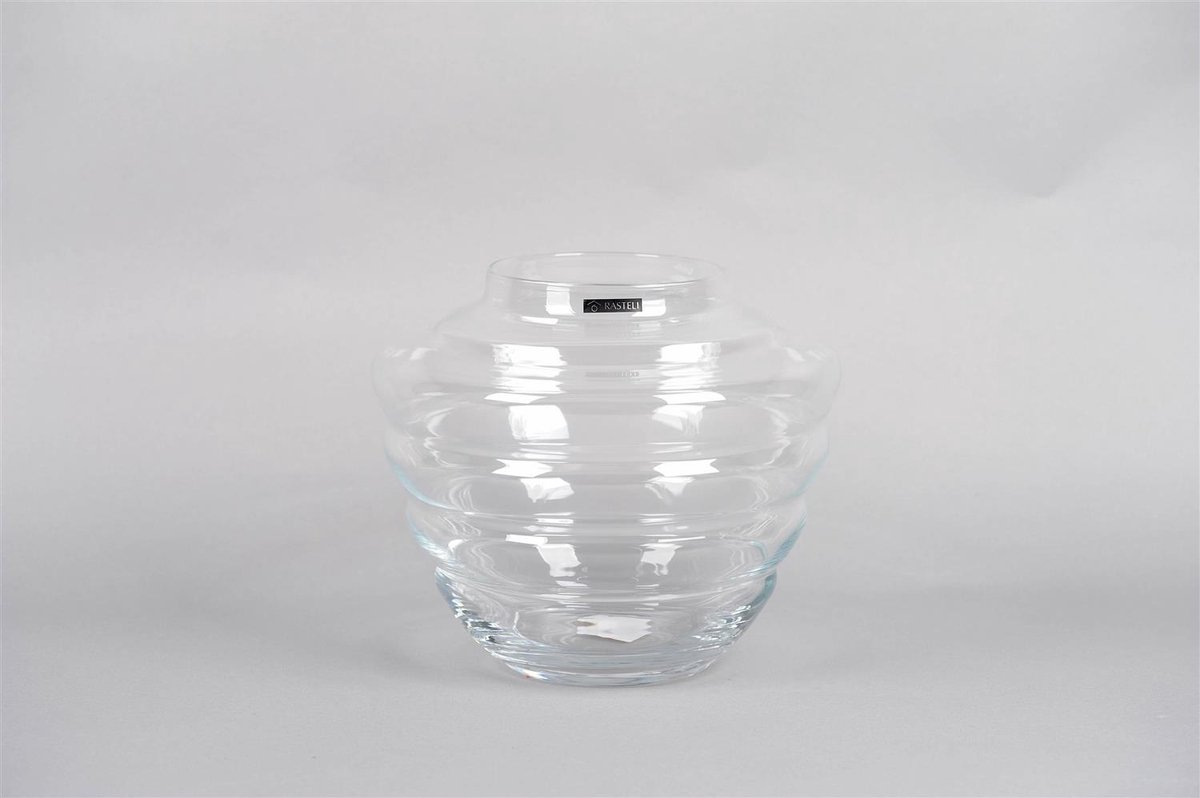 Rasteli Vaas Ribbad Glas D 30 cm H 25.5cm | bol.com