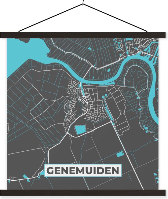 Posterhanger incl. Poster - Schoolplaat - Stadskaart - Kaart ...