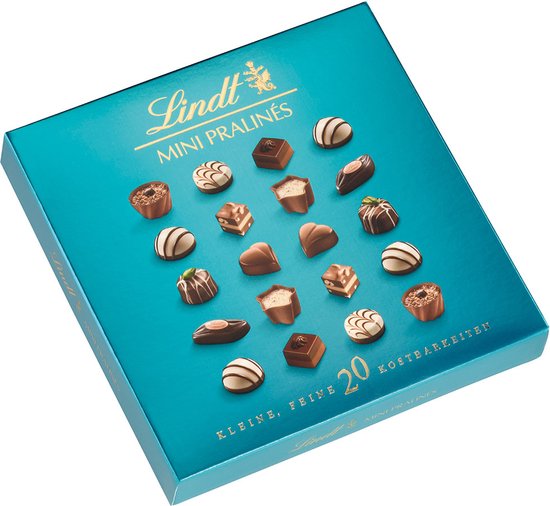Lindt- Mini Pralinés- 20 stuks- Chocoladecadeau- Geschenkverpakking ...