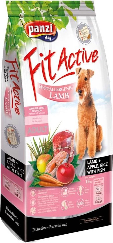 Fit Active Hypo Lamb - Hypoallergeen hondenvoer voor grote honden ...