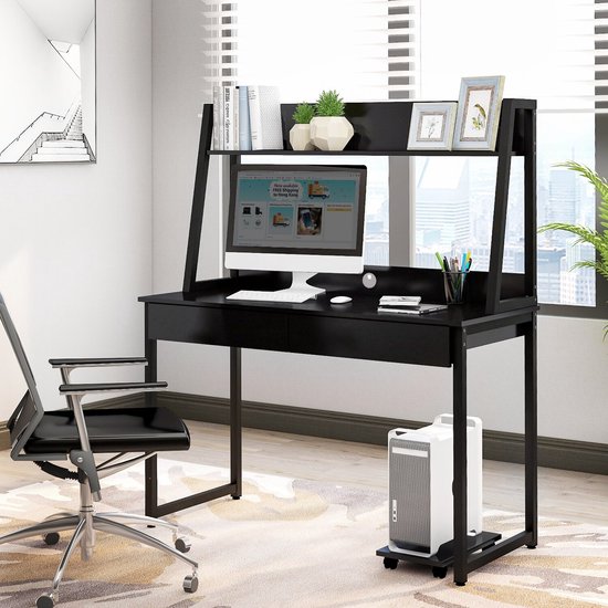 Computer Bureaus - met Planken - 2 Laden - Desktop - Draagbaar Bureau ...