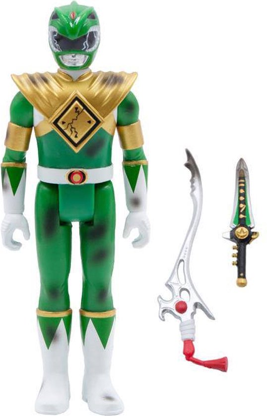 Mighty Morphin Power Rangers ReAction figurine verte Ranger (Battle ...