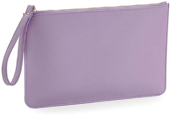 Clutch - lila - paars - groot model - 26x17cm - lederlook - stijlvol ...