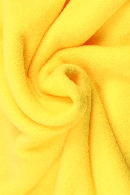 10 meter fleece stof - Geel - 100% polyester | bol.com