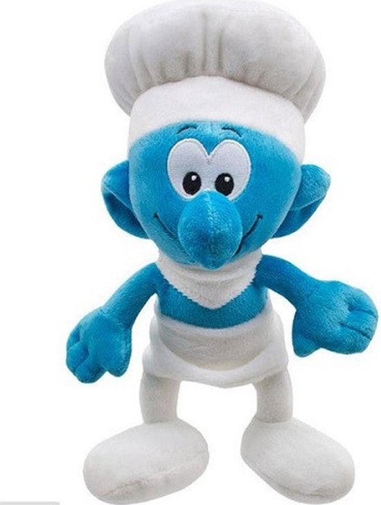Smulsmurf knuffel - koksmurf - 25 cm - de smurfen | bol.com