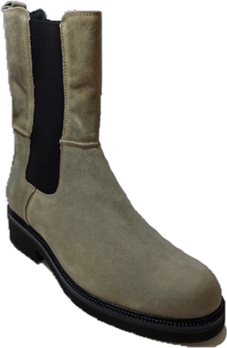 Durea Chelsea Boot 9750 805 9969 Taupe Suède Wijdte H | bol.com