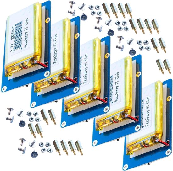 AZDelivery 5 x Portable Battery Powerpack compatibel met Raspberry Pi ...