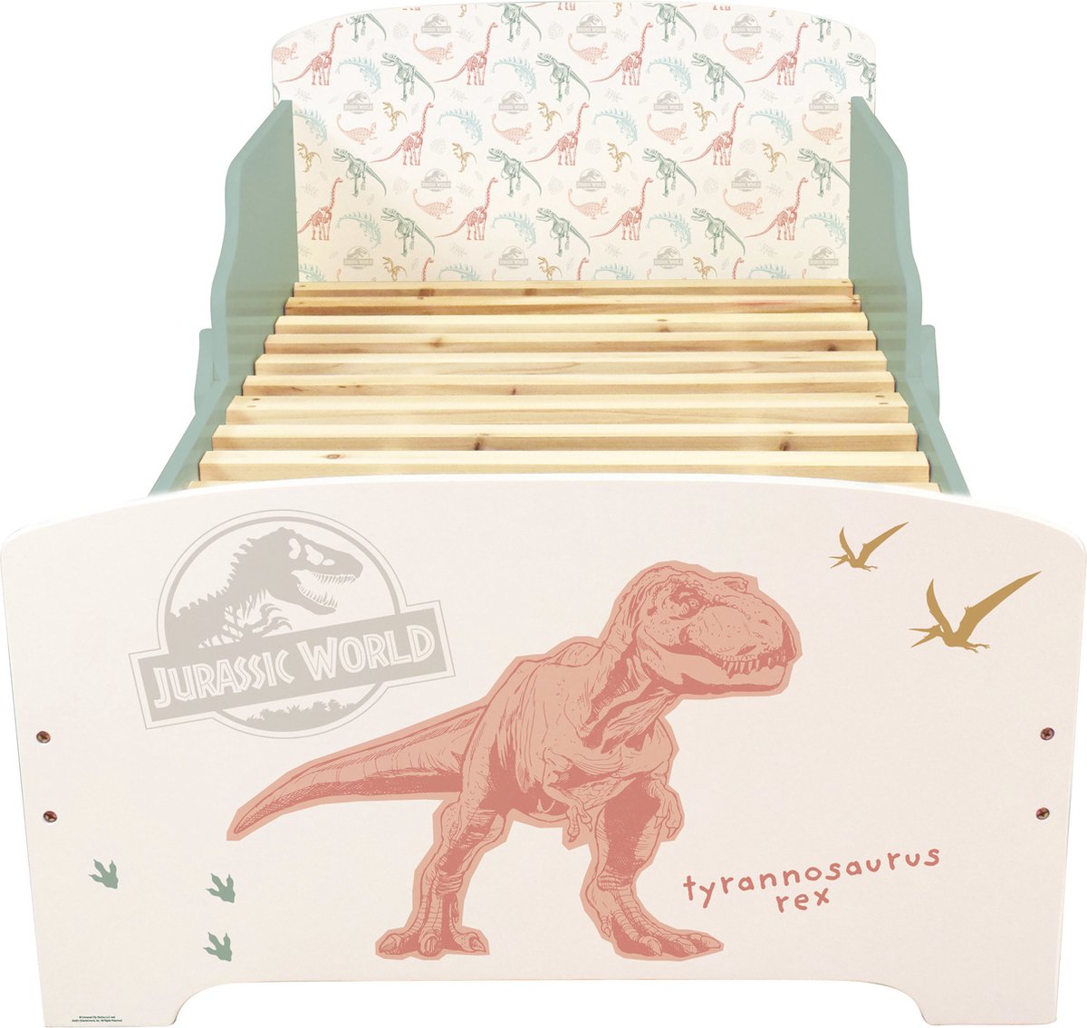 Jurassic World Peuter Bed T-Rex - 70 x 140cm - Multi - Inclusief ...