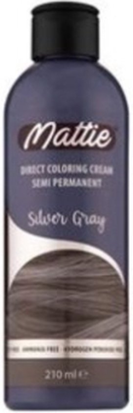 Mattie - Semi Permanent - Haarverf - Silver Gray - 210ml | bol