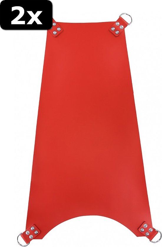 2x Adjusted Leather sling - 4 points - Red | bol.com