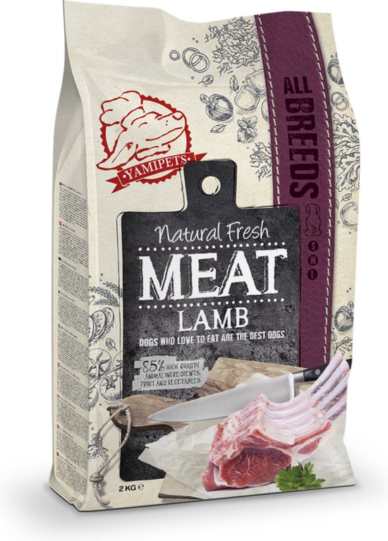 Natural Fresh Meat All Breeds Lam - Hondenvoer - 2 kg | bol