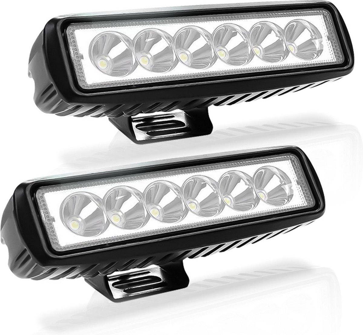 Krachtige LED Werklamp 2 stuk voor auto - aanhangwagen - truck 18W 12V ...