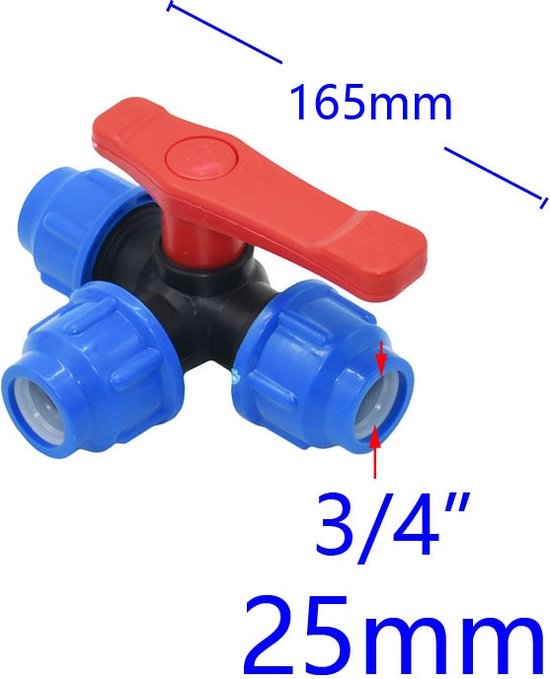 Achilles Grote Y-stuk 3/4 - Y Stuk kraan - Kraan Splitter - Waterverdeler -... | bol.com