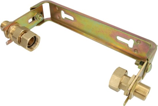 Watermeter beugel verzinkt 1" x 1" - verstelbaar | bol