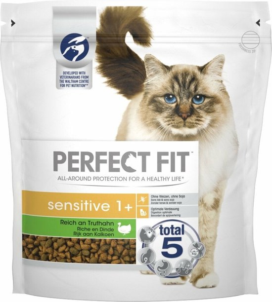 Perfect Fit - Kattenvoer - Sensitive Kalkoen - 1,4kg | bol