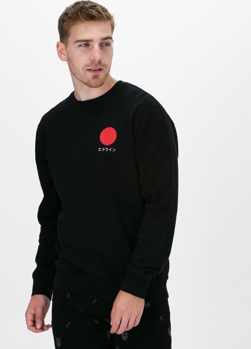 Edwin Japanese Sun Sweat Truien & Vesten - Zwart | bol.com